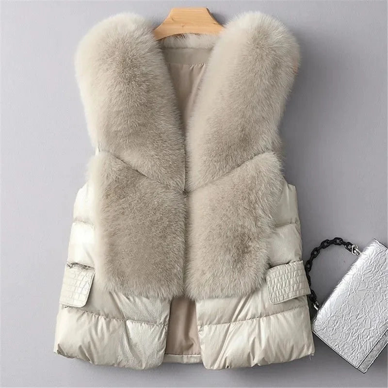 Ember Fox Fur Vest